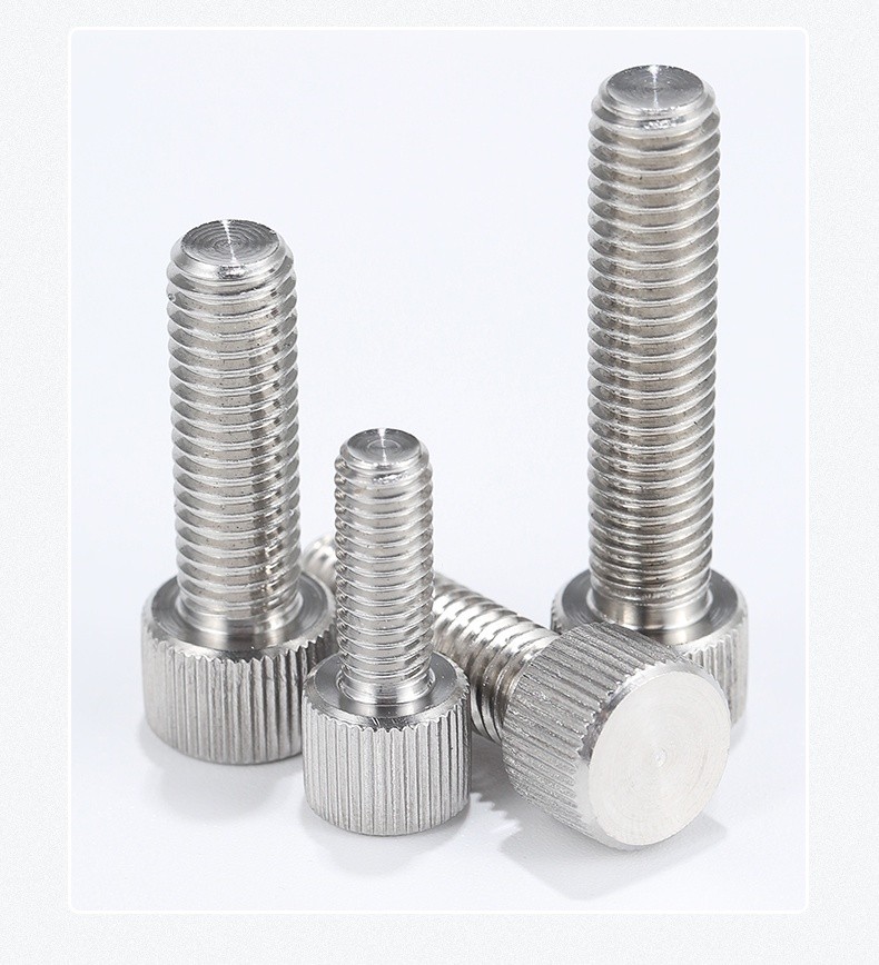【XJK】304不鏽鋼圓形滾花手擰螺絲M2M3M4M5M6M8小頭圓柱頭大頭手扭螺釘 | 蝦皮購物