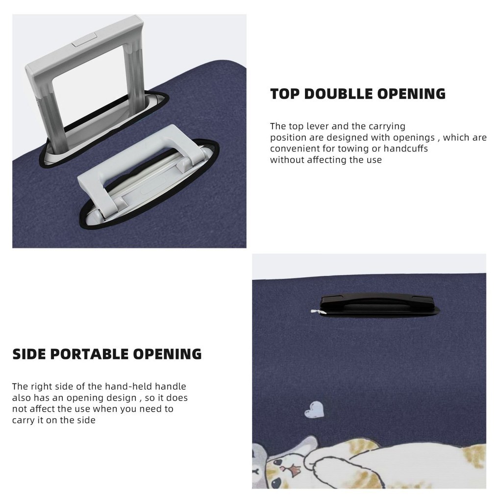 [有貨]mofusand 18"-32" 厚手提箱套旅行行李套保護套防塵防水套貓鯊魚 | 蝦皮購物