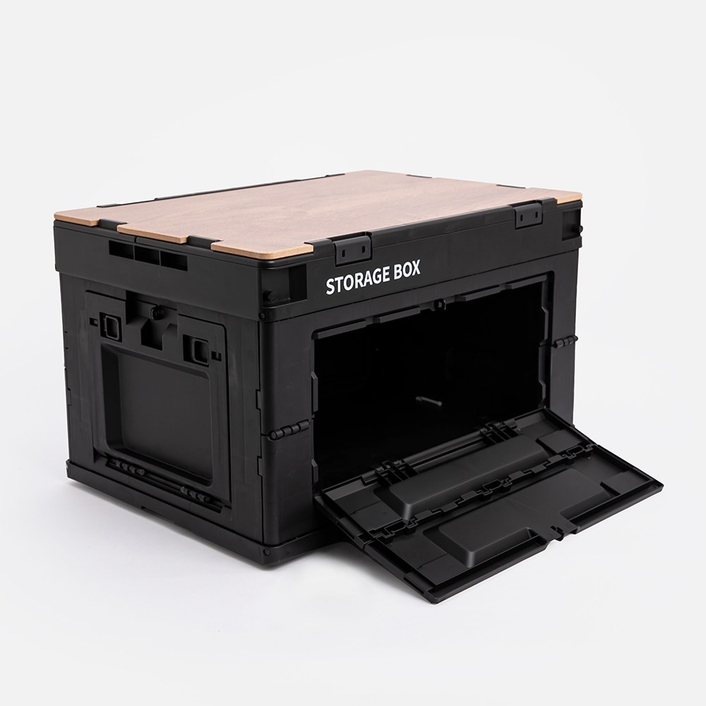軍風黑 摺疊木天板收納箱 中 52.5x36.5x33.5cm | 蝦皮購物