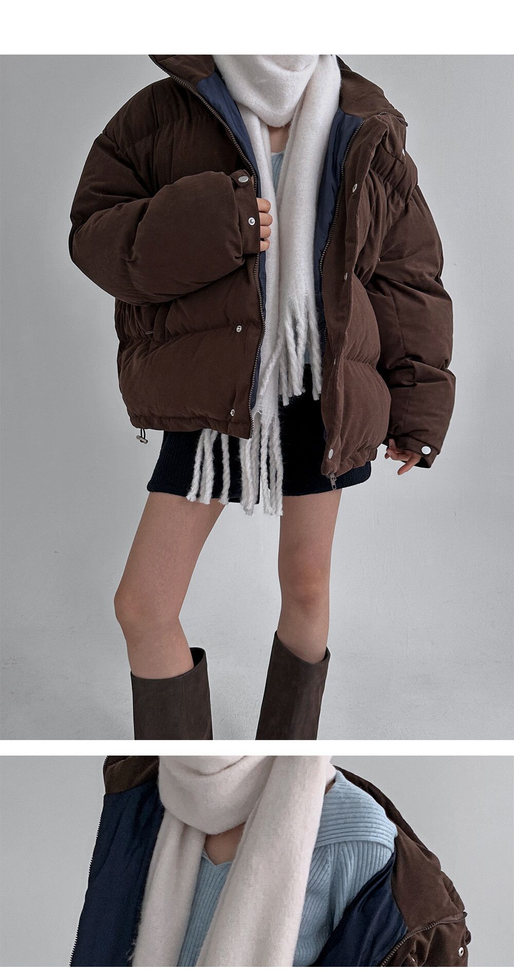 Codibook｜韓國 MAENIQUE 寬鬆連帽燈芯絨保暖外套[預購]羽絨外套 女裝 | 蝦皮購物