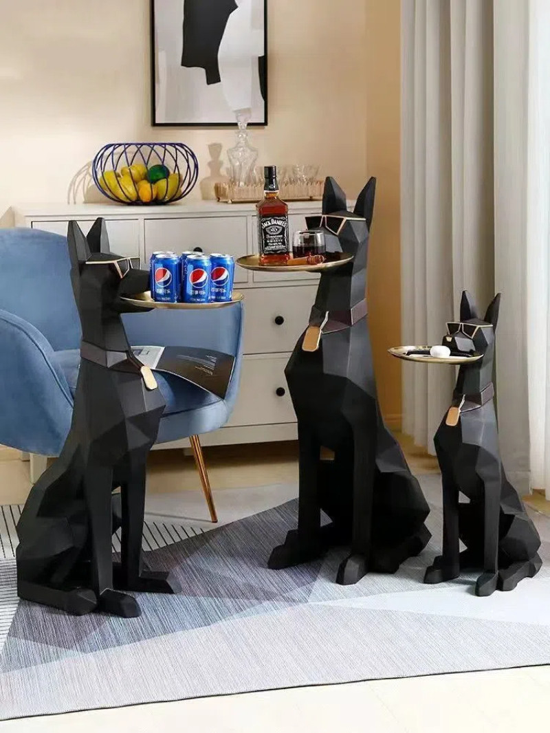 現貨 玄關擺件 客廳擺件 紳士狗擺件 大擺件 杜賓狗擺件 落地擺件 玄關置物架 喬遷新居禮物 客廳置物架 杜賓狗置物架 | 蝦皮購物