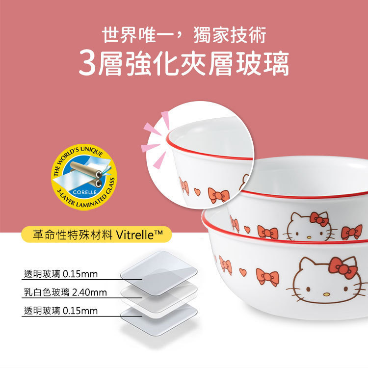 (全新IP授權)【康寧餐具 CORELLE】Hello Kitty 325ml飯碗 | 蝦皮購物