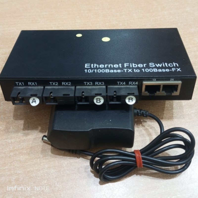 ♞,♘,♙,以太網光纖交換機 10/100Base-TX 轉 100Base-FX FT-SM-4F2E-A/B | 蝦皮購物