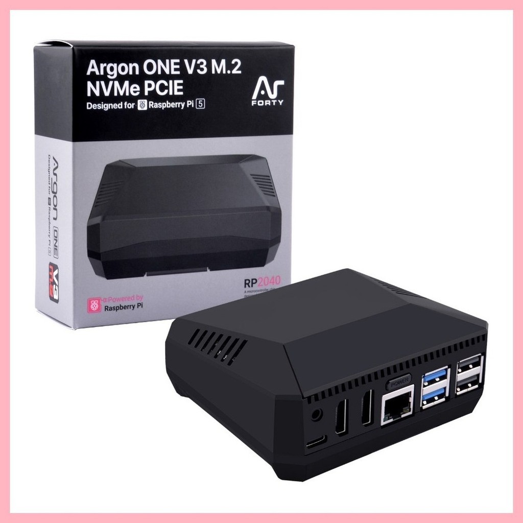 Argon ONE V3 M.2 NVME PCIE 機箱,適用於 Raspberry Pi 5 M-Key | 蝦皮購物