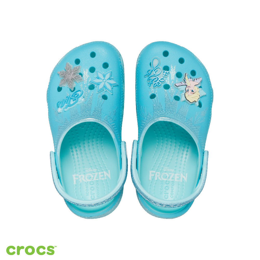 Crocs卡駱馳 (童鞋) 冰雪奇緣艾莎經典克駱格-210235-90H_洞洞鞋 | 蝦皮購物