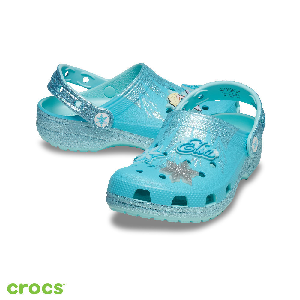 Crocs卡駱馳 (童鞋) 冰雪奇緣艾莎經典克駱格-210235-90H_洞洞鞋 | 蝦皮購物