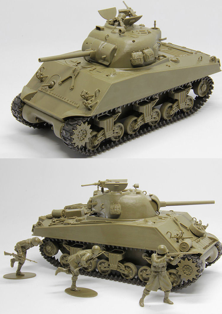 田宮 35250 1/35 美軍M4A3謝爾曼坦剋 二戰裝甲車 附兵人模型 精密拚裝套件 含蝕刻片 靜態軍事收藏 | 蝦皮購物