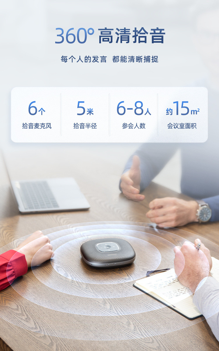 Anker PowerConf Speakerphone藍牙音響多人會議通話揚聲器A3301 | 蝦皮購物