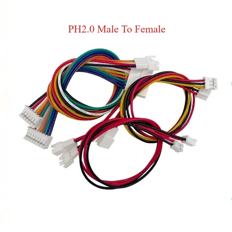 5 件 PH2.0 延長線電纜 2P 3P 4P 5P 6P PH 2.0mm 公對母延長線連接器,帶電纜長度 10/2 | 蝦皮購物