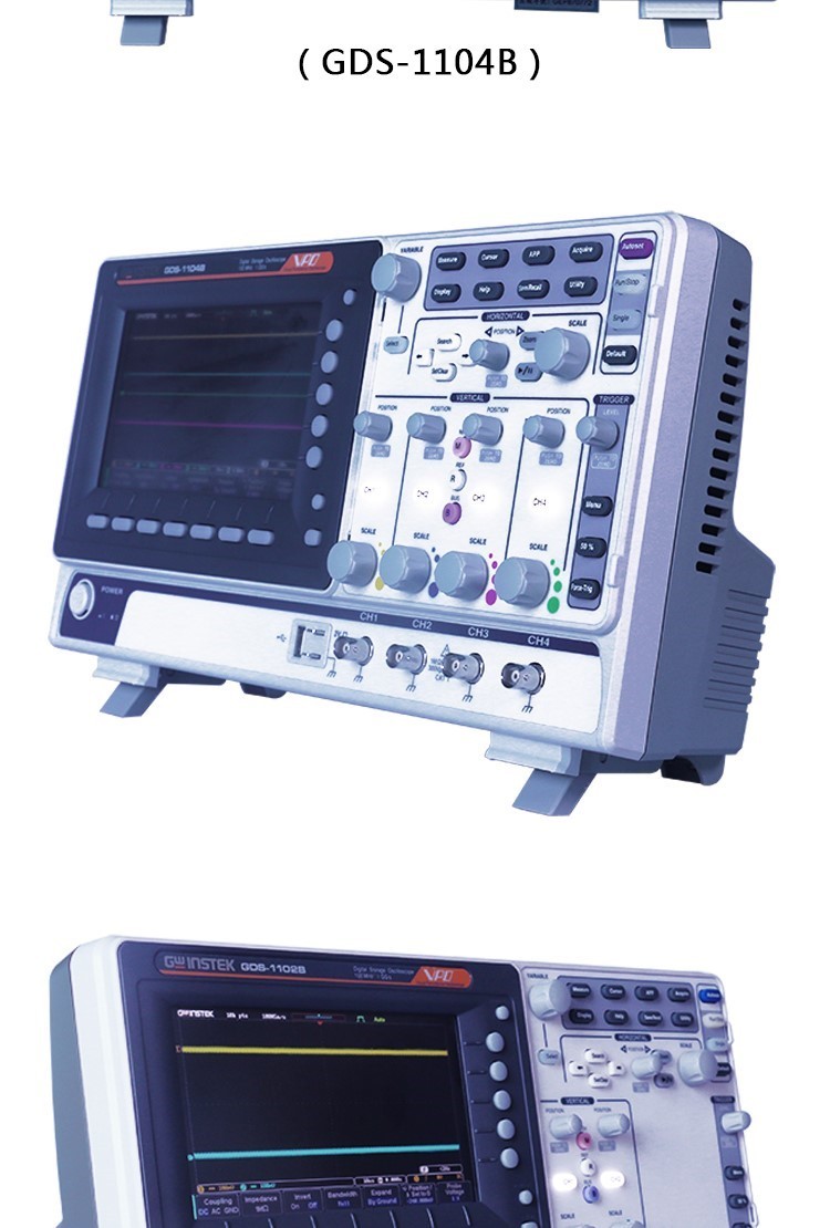 【附發票】GWINSTEK 固緯 GDS-1072B/1074B/1104B 數字存儲示波器 70MHZ/100MHz | 蝦皮購物