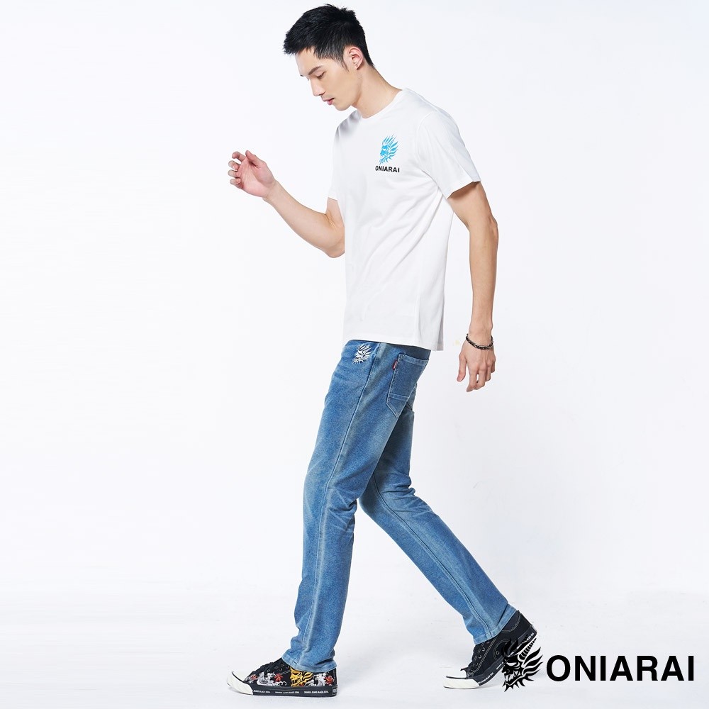 BLUE WAY 鬼洗 ONIARAI -男款 大和魂家紋市松紋短TEE(白) | 蝦皮購物