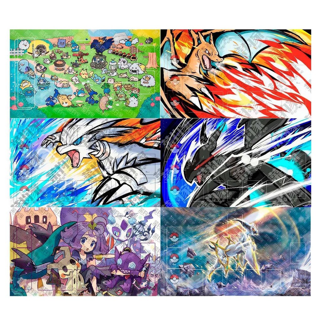 600X350X2Mm Diy Ptcg Arceus Charizard Card 戰鬥墊 Ptcg 卡通單人棋盤遊戲 | 蝦皮購物