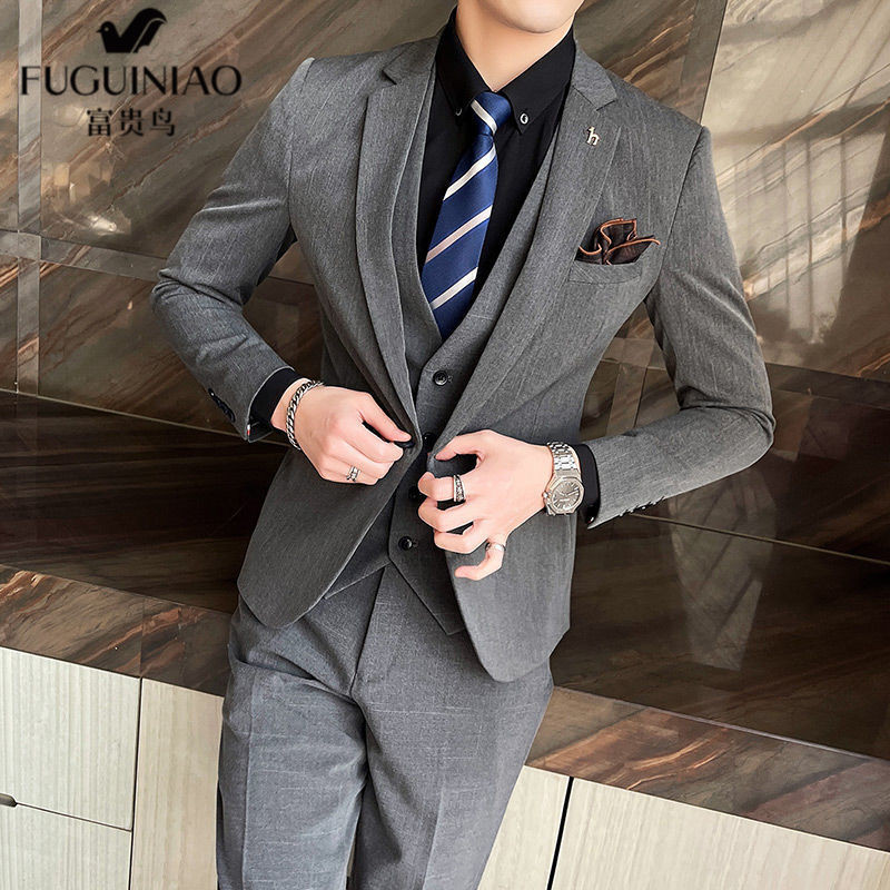 📌平價精品📌西服西裝全套裝男高檔潮流韓版修身休閒伴郎新郎結婚服 ARGV | 蝦皮購物