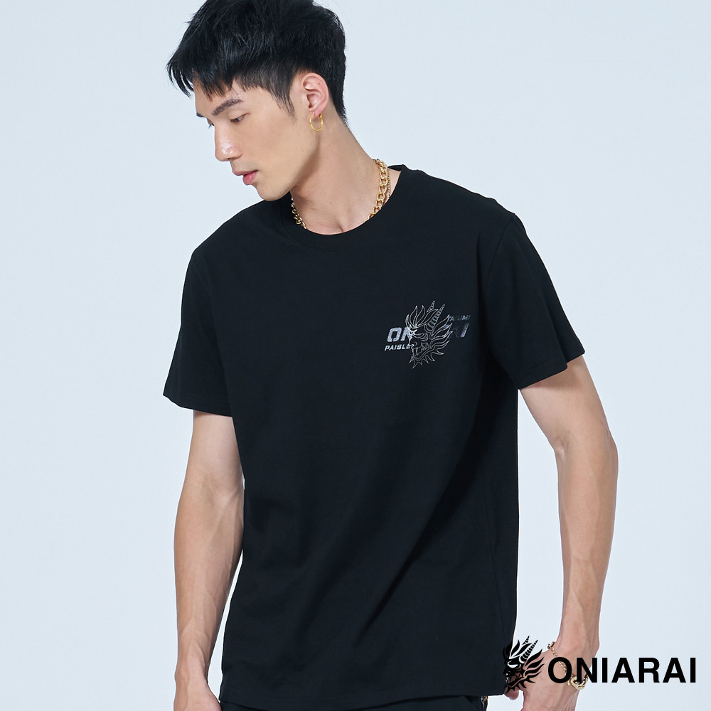 BLUE WAY 鬼洗 ONIARAI - 男款 極致工藝腰果花文字短TEE/網路獨家款 | 蝦皮購物