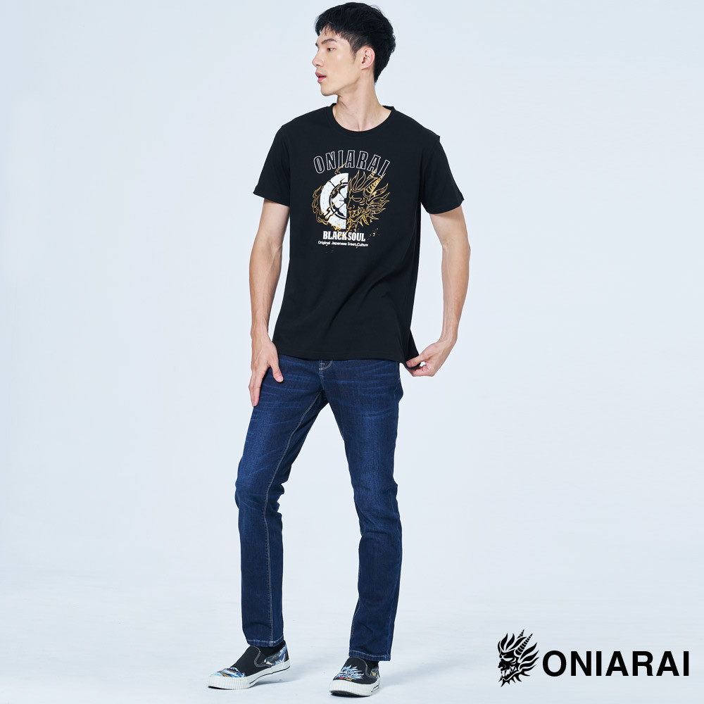 BLUE WAY 鬼洗 ONIARAI - 男款 冰氧鋅玉彈性中低腰丹寧修身直筒褲(深藍) | 蝦皮購物