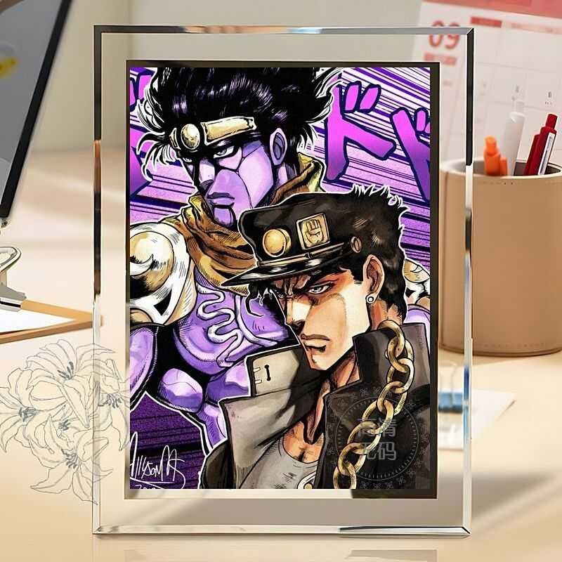 JOJO的奇妙冒險立牌 桌面擺件 動漫立牌 二次元立牌 JOJO的奇妙冒險周邊相框空條承太郎徐倫海報立牌擺件同學禮物 | 蝦皮購物