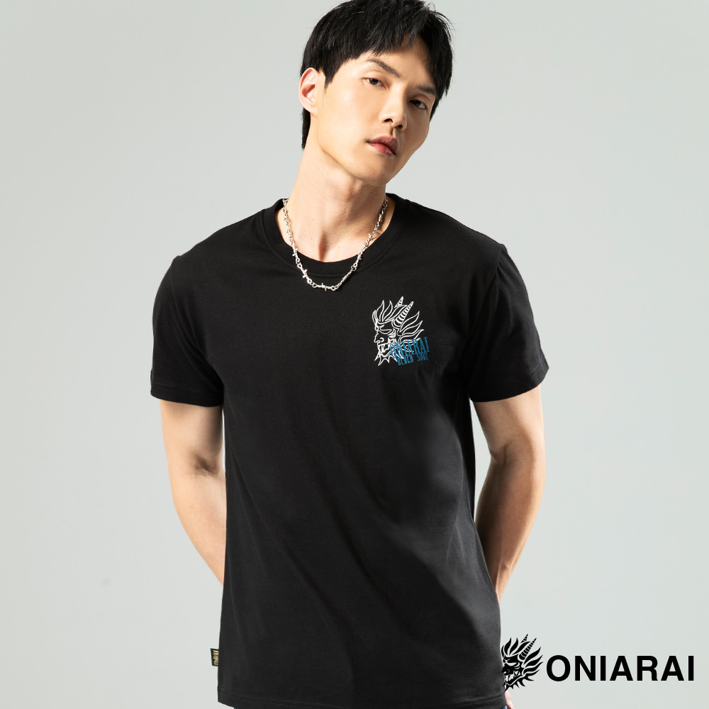BLUE WAY 鬼洗 ONIARAI - 男款 潮流鬼洗元素短TEE(黑)/網路獨家 | 蝦皮購物