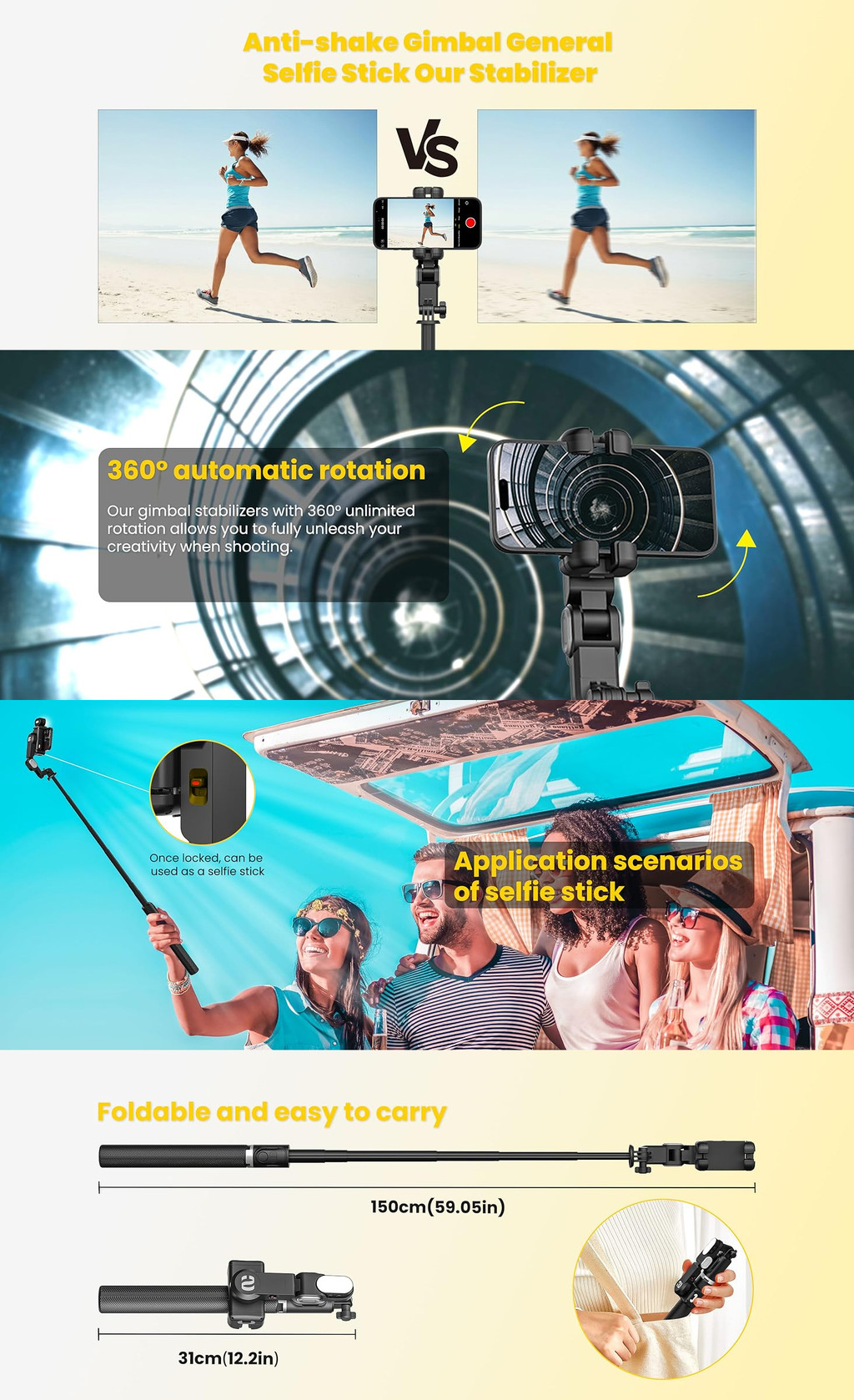 AOCHUAN SMART M2 PRO 雲台穩定器,帶面部跟踪功能,適用於智能手機 | 蝦皮購物