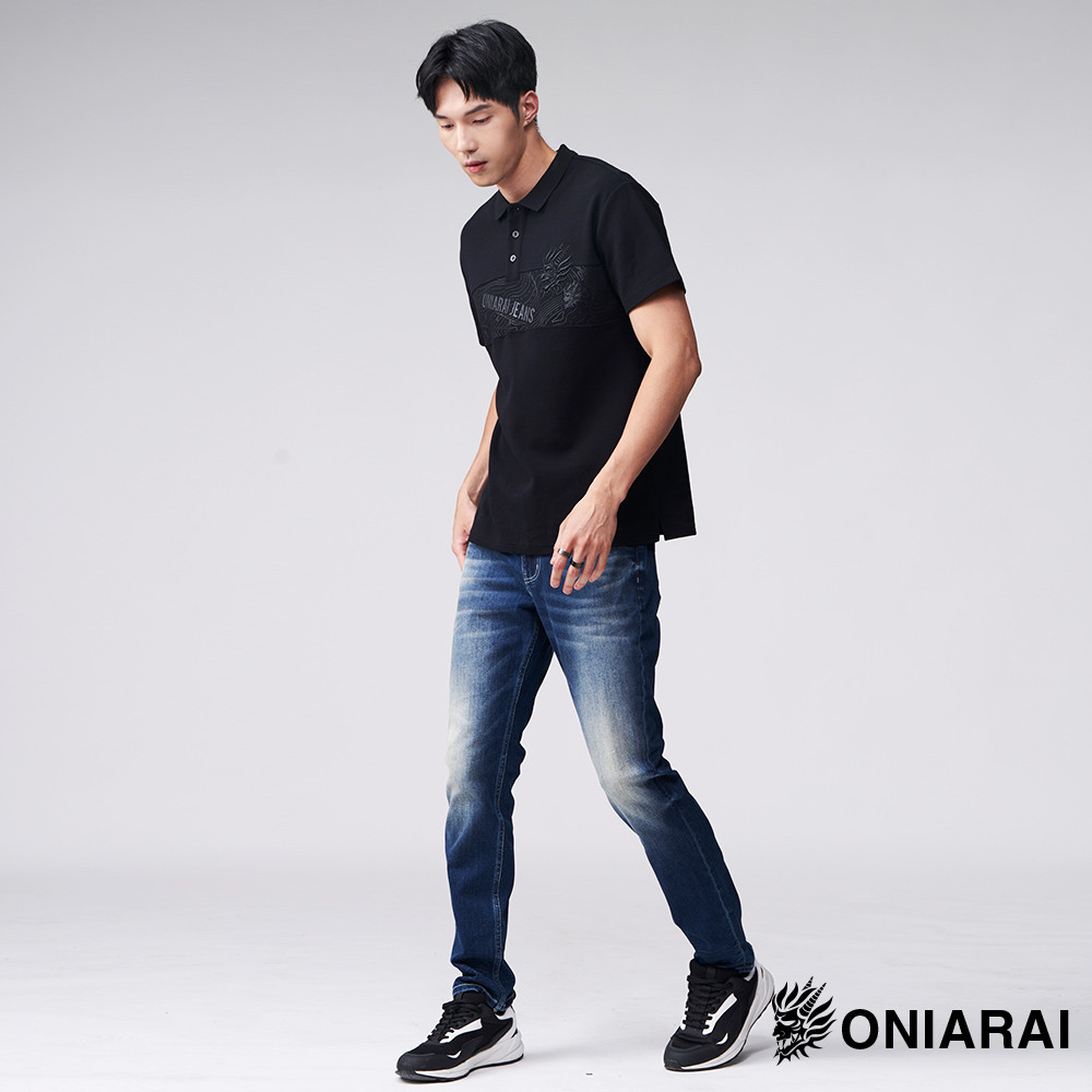 BLUE WAY 鬼洗 ONIARAI - 男款 極致戶外拼接等高線POLO衫 | 蝦皮購物