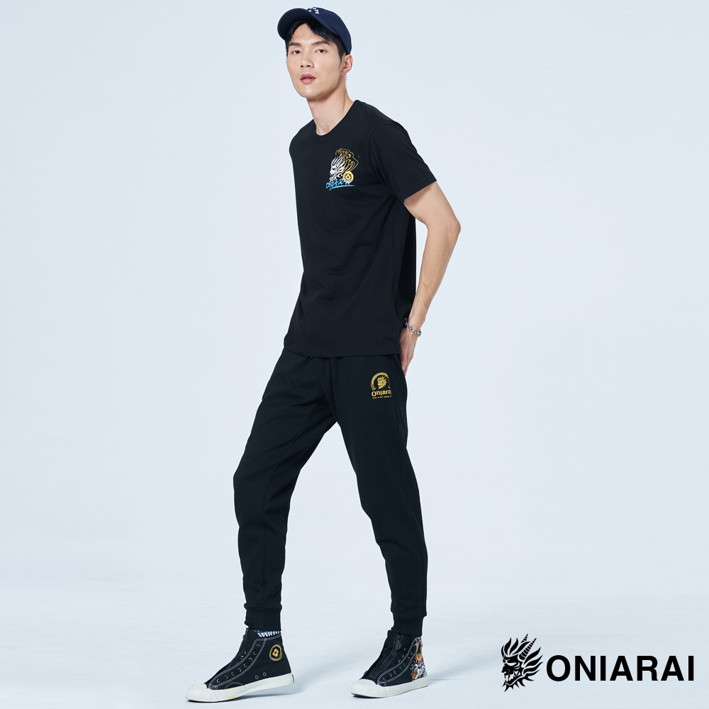BLUE WAY 鬼洗 ONIARAI - 男款 日式經典海浪短TEE(黑) | 蝦皮購物