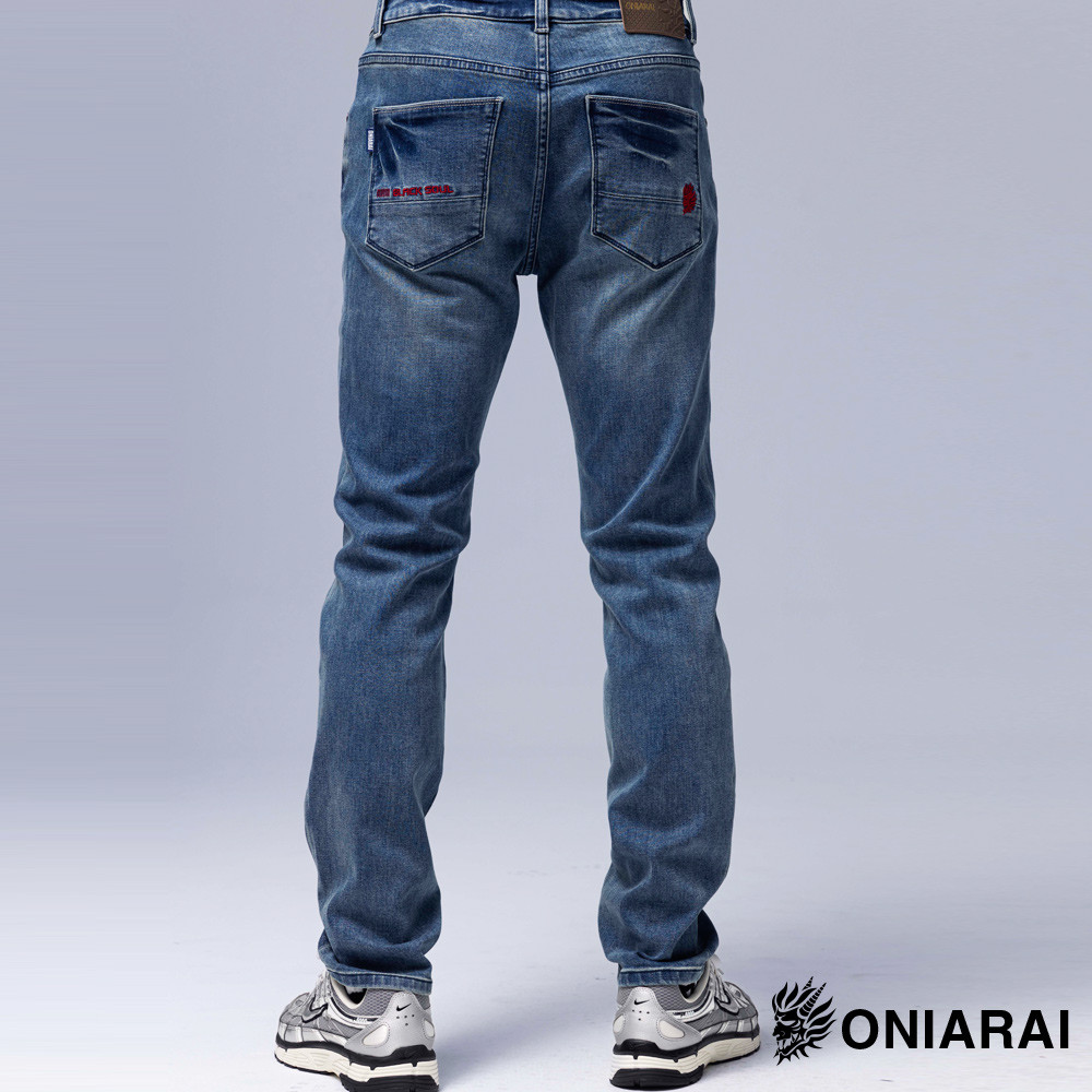 BLUE WAY 鬼洗 ONIARAI - 男款 705全天候智能溫控修身丹寧錐形褲(深藍) | 蝦皮購物