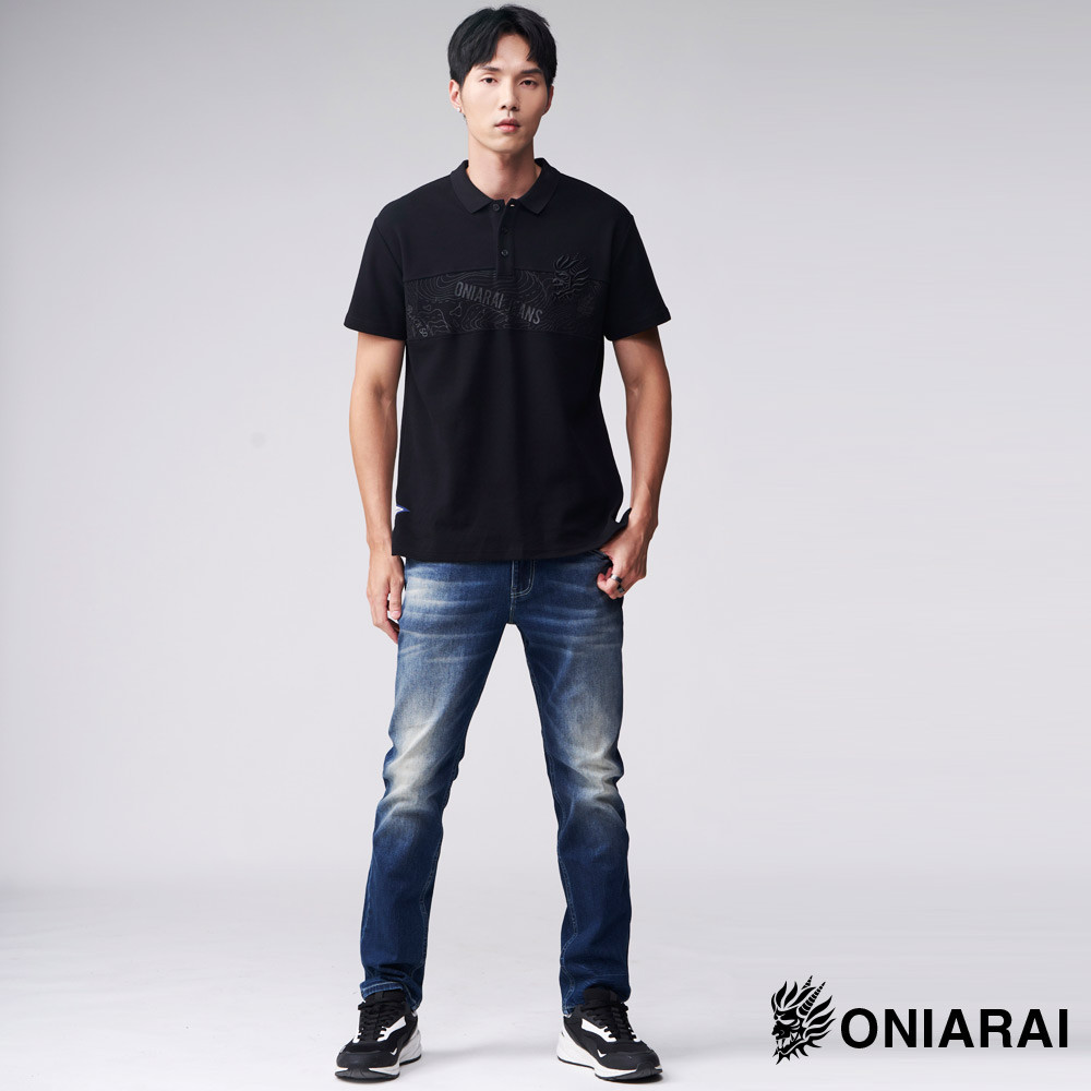 BLUE WAY 鬼洗 ONIARAI - 男款 極致戶外拼接等高線POLO衫 | 蝦皮購物