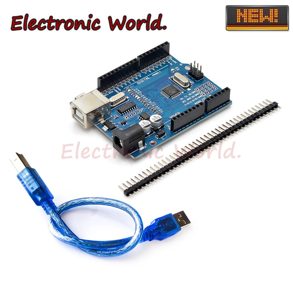 高品質一套 UNO R3 CH340G+MEGA328P 芯片 16Mhz 適用於 Arduino UNO R3 開發板 | 蝦皮購物