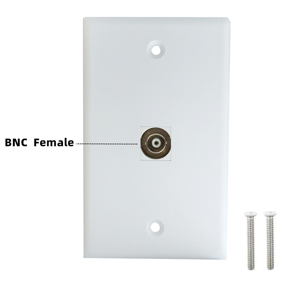 卡扣式單孔BNC監控設備轉接插座面板音頻資訊面板1BNC Wall Plate | 蝦皮購物