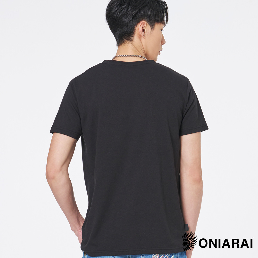 BLUE WAY 鬼洗 ONIARAI - 男款 和藝術日式文字側鬼短TEE(黑) | 蝦皮購物