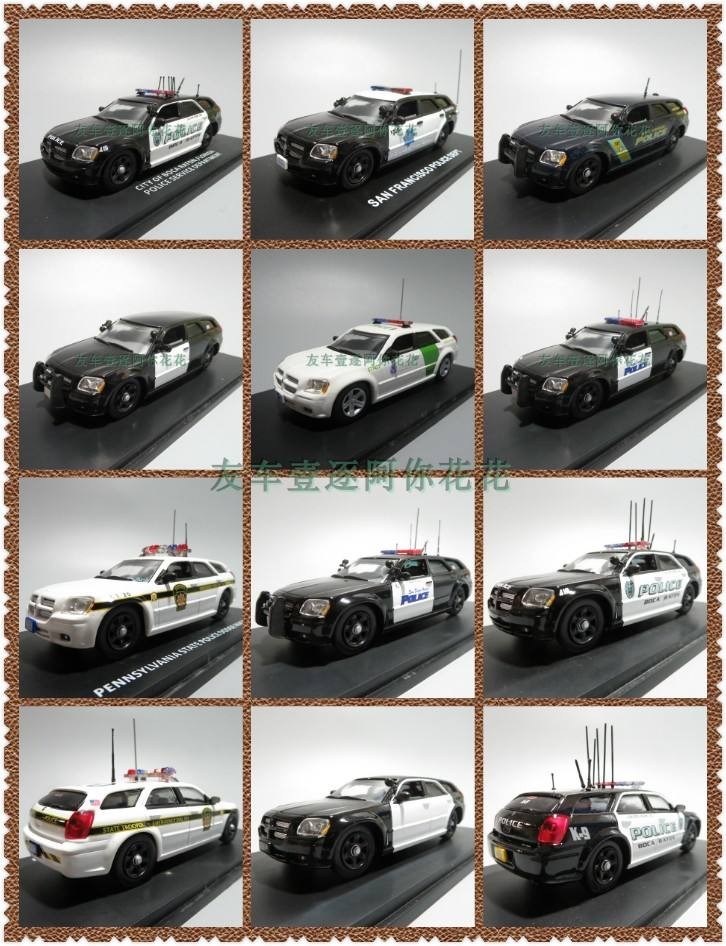 1:43 美國警車 D*ODGE 道*奇 magnum 合金車 模型車 看簡介拍 | 蝦皮購物