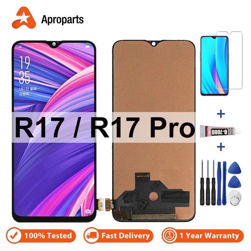 ♞6.4 英寸 LCD 適用於 OPPO R17 RX17 Pro CPH1879 顯示屏觸摸屏數字化儀組件 RX17 | 蝦皮購物