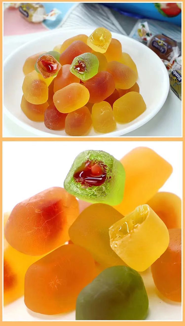 🔥桃園出貨🔥俄羅斯原裝進口KDV金蜻蜓水果夾心軟糖凝膠糖水果味500g/袋 零食 | 蝦皮購物