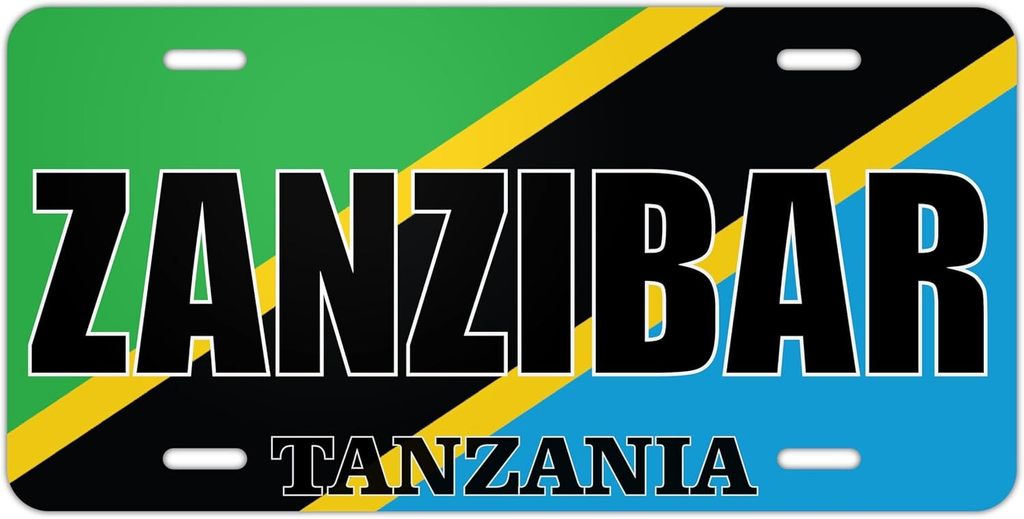 Zanzibar Tanzania Flag 金屬車牌國家和城市驕傲車標收藏 | 蝦皮購物