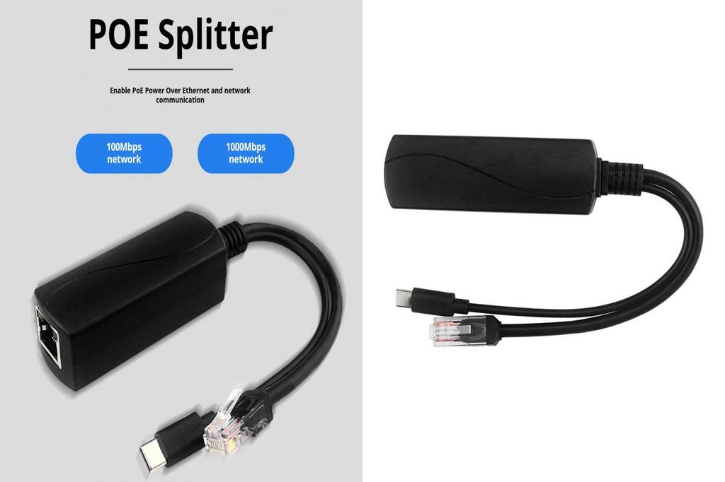 10mbps Poe 分配器高速千兆 Poe 分配器,適用於 Cctv 安全攝像頭 5v 3a Ty | 蝦皮購物