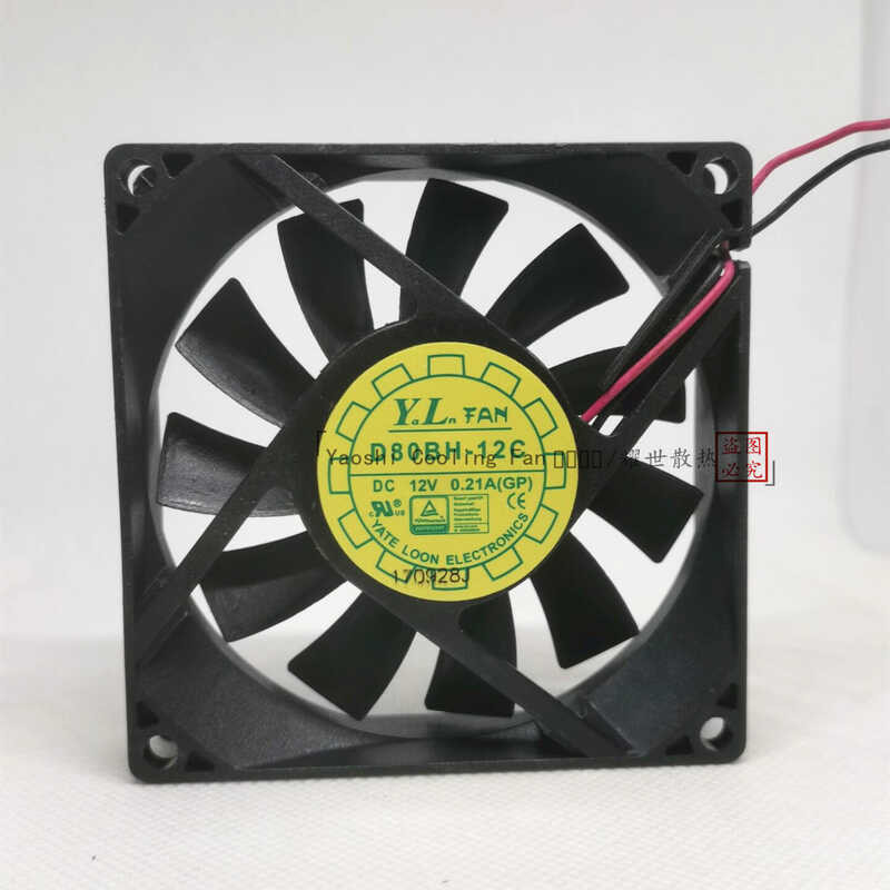 原裝悅輪 8020 D80SH-12C DC12V 0.21A 8釐米機箱電源散熱風扇 | 蝦皮購物