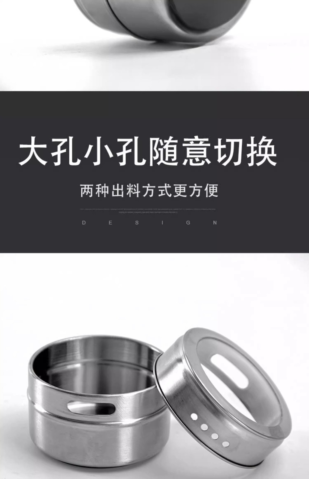 新款不銹鋼磁吸壁掛調味罐廚房香料透明收納盒調料盒燒烤撒料罐 LDSG | 蝦皮購物