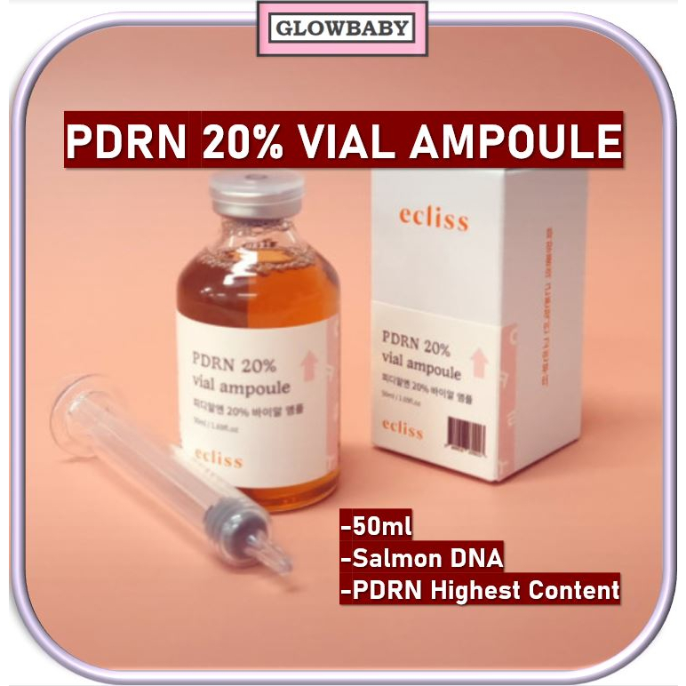 [Ecliss] Pdrn 20% 助推器 MTS 安瓿發光精華 200,000ppm 50ml | 蝦皮購物