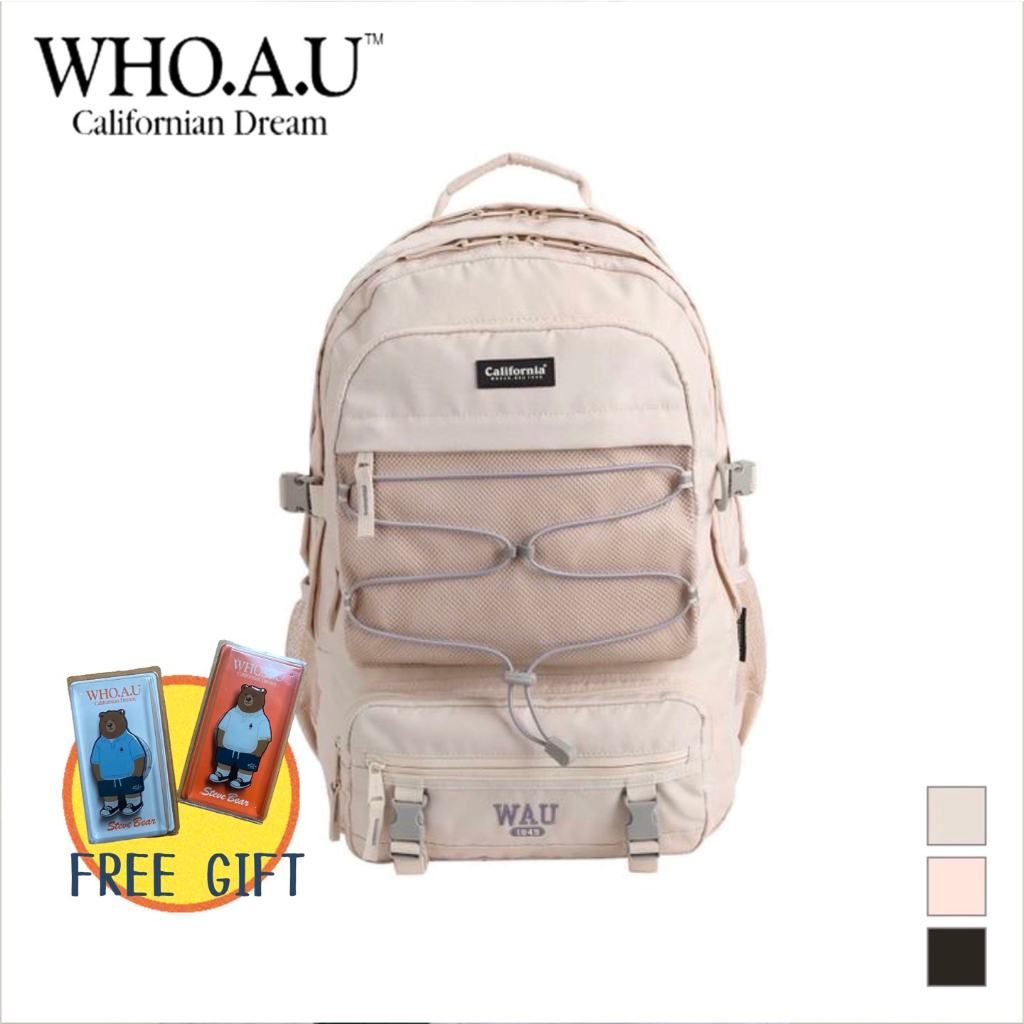 [WHO.A.U] 繫繩造型 後背包 WHAKC2221A | 蝦皮購物