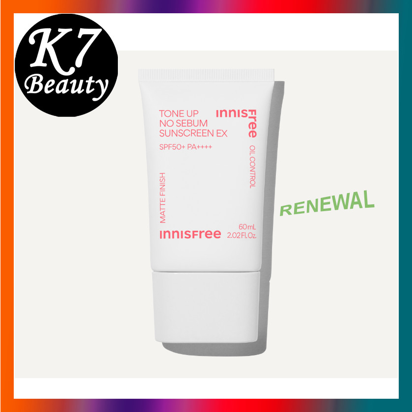 [INNISFREE] Tone Up No Sebum Sunscreen EX SPF50+ PA++++ 60ml | 蝦皮購物