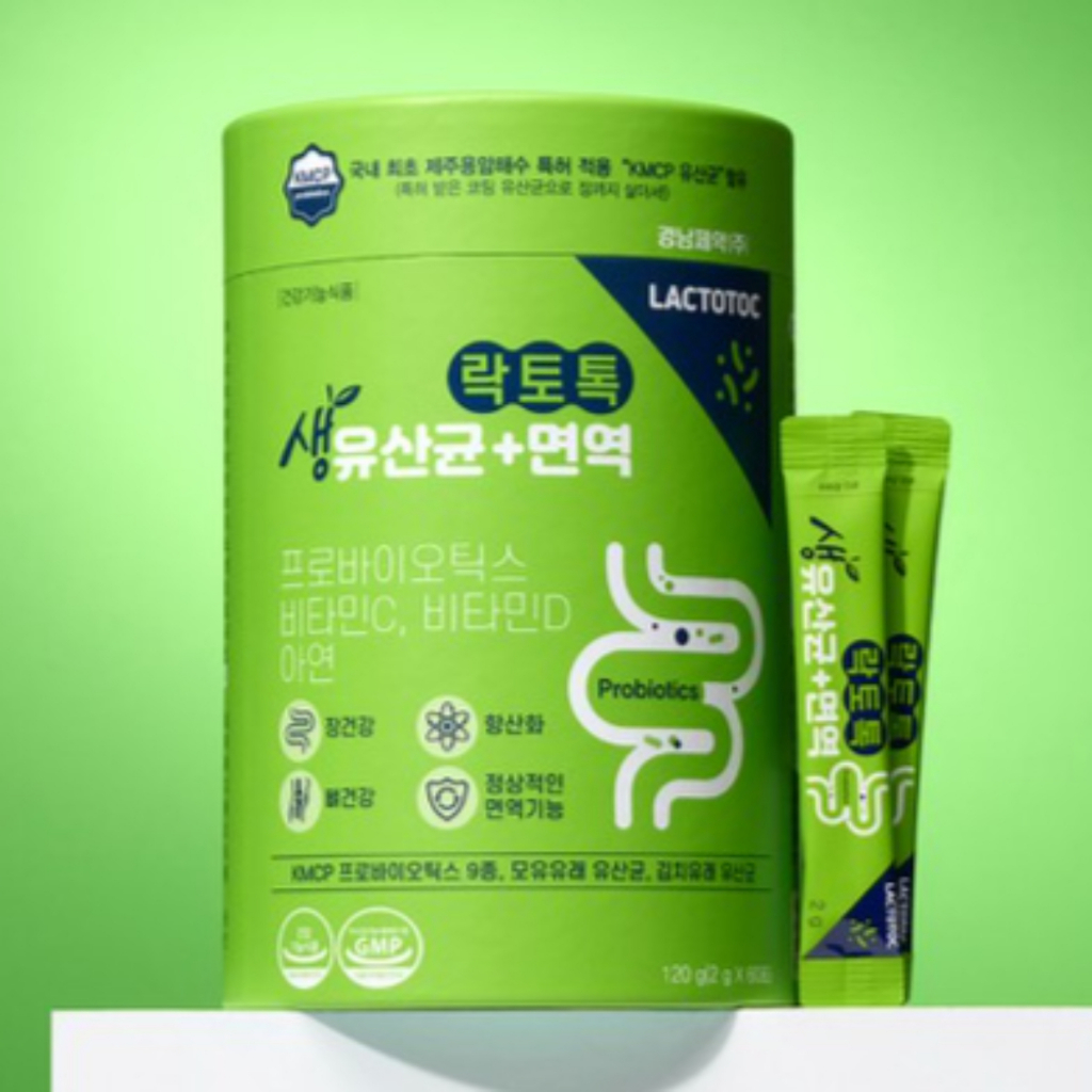 慶南製藥 Lemona Lactotoc 乳酸菌+鋅、維生素C、維生素D，每包2g，60包/盒/韓國首爾 | 蝦皮購物
