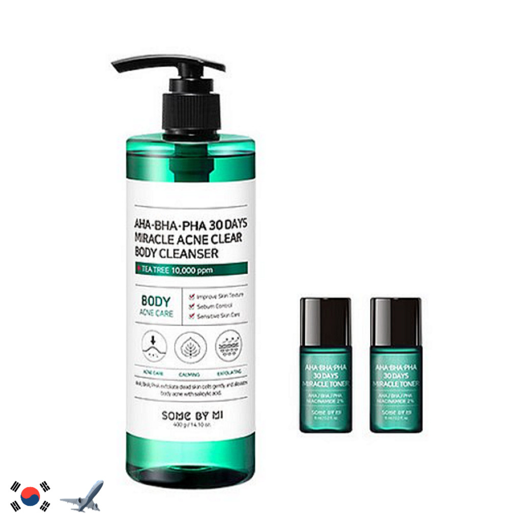 Some BY MI AHA-BHA-PHA 30 天奇蹟祛痘潔面乳 400g + 奇蹟爽膚水 6ml * 2ea | 蝦皮購物
