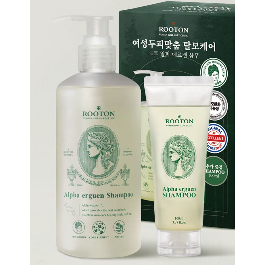 韓國 ROOTON 甦活植萃洗髮精 300ml+100ml+50ml / 500ml+70ml 女性頭皮護理 護髮素 | 蝦皮購物