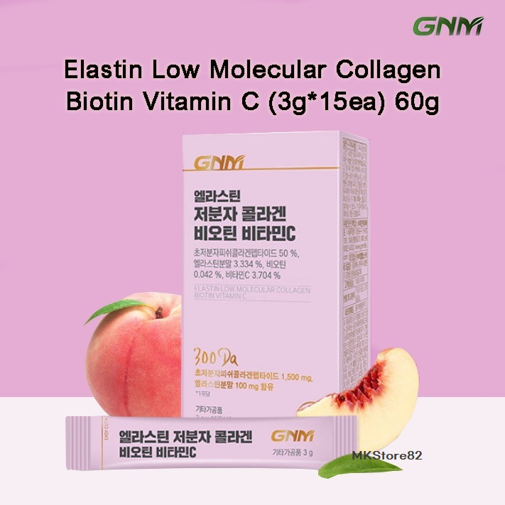 [GNM] 優質彈性蛋白膠原蛋白生物素維生素 C 3g*15 ea / Skin & Hair Health / 含有彈 | 蝦皮購物