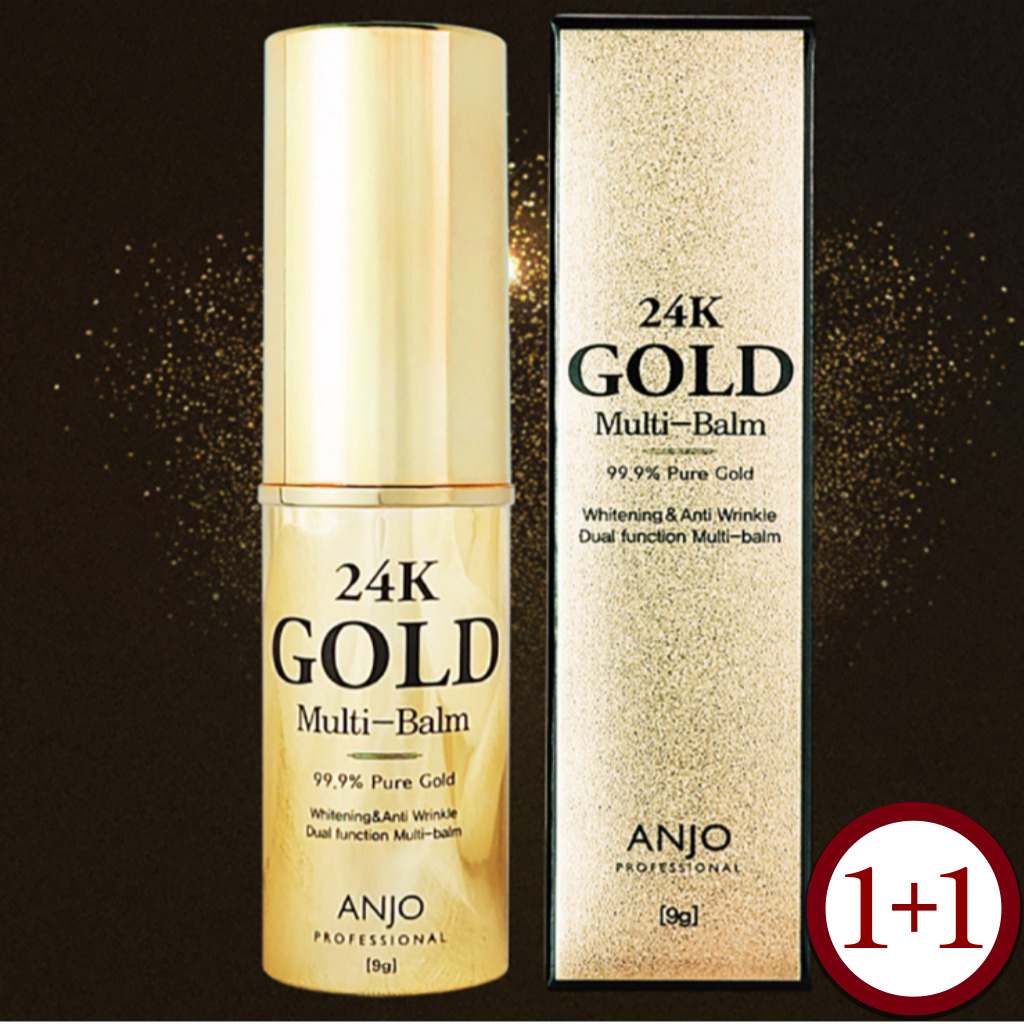 [ANJO] 24k 金香膏抗皺棒 9g 1+1 - 減少皺紋、緊緻肌膚、保濕、舒緩、舒緩韓國製造 K-Beauty K | 蝦皮購物