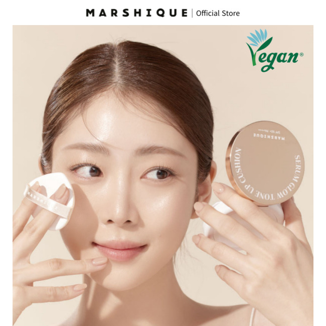 [MARSHIQUE] Serum Glow Tone Up 純素防曬氣墊 12g | 蝦皮購物