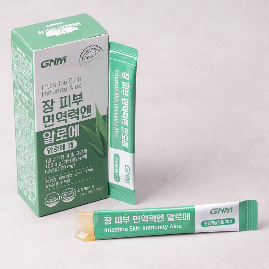 GNM 腸道健康皮膚和免疫蘆薈15包/盒免疫果凍棒 Immunity /來自韓國首爾 | 蝦皮購物