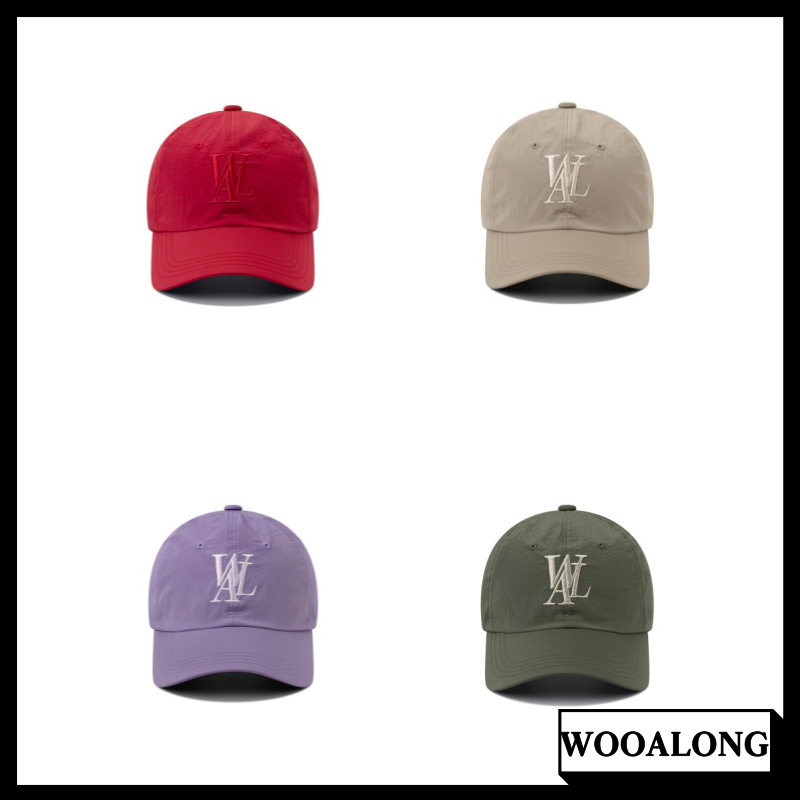 WOOALONG Signature Nylon Ball Cap 尼龍 帽子 棒球帽 韓國發貨 | 蝦皮購物