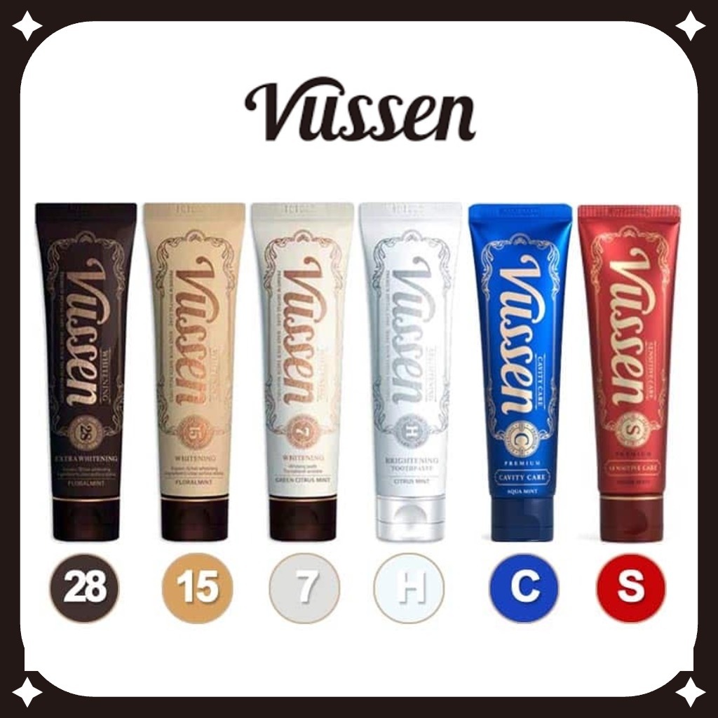 [Osstem] Vussen 美白護理牙膏 6 Select (28/15/7/H/C/S) | 蝦皮購物