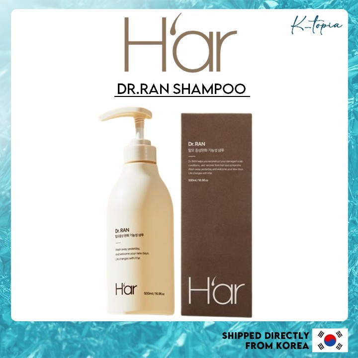 [H'ar] Dr.Ran Shampoo 天然蛋白滋養洗髮水 500ml | 蝦皮購物