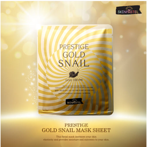 Prestige Gold Snail Mask Pack (25ml x 10 sheets) | 蝦皮購物